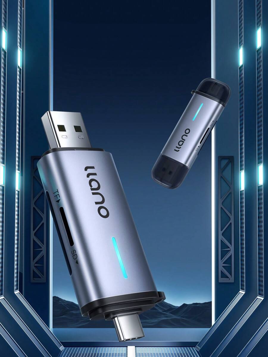 USB-C And USB 3.0 SD Card Reader, 2 In 1 Memory Card Reader, For SD ...