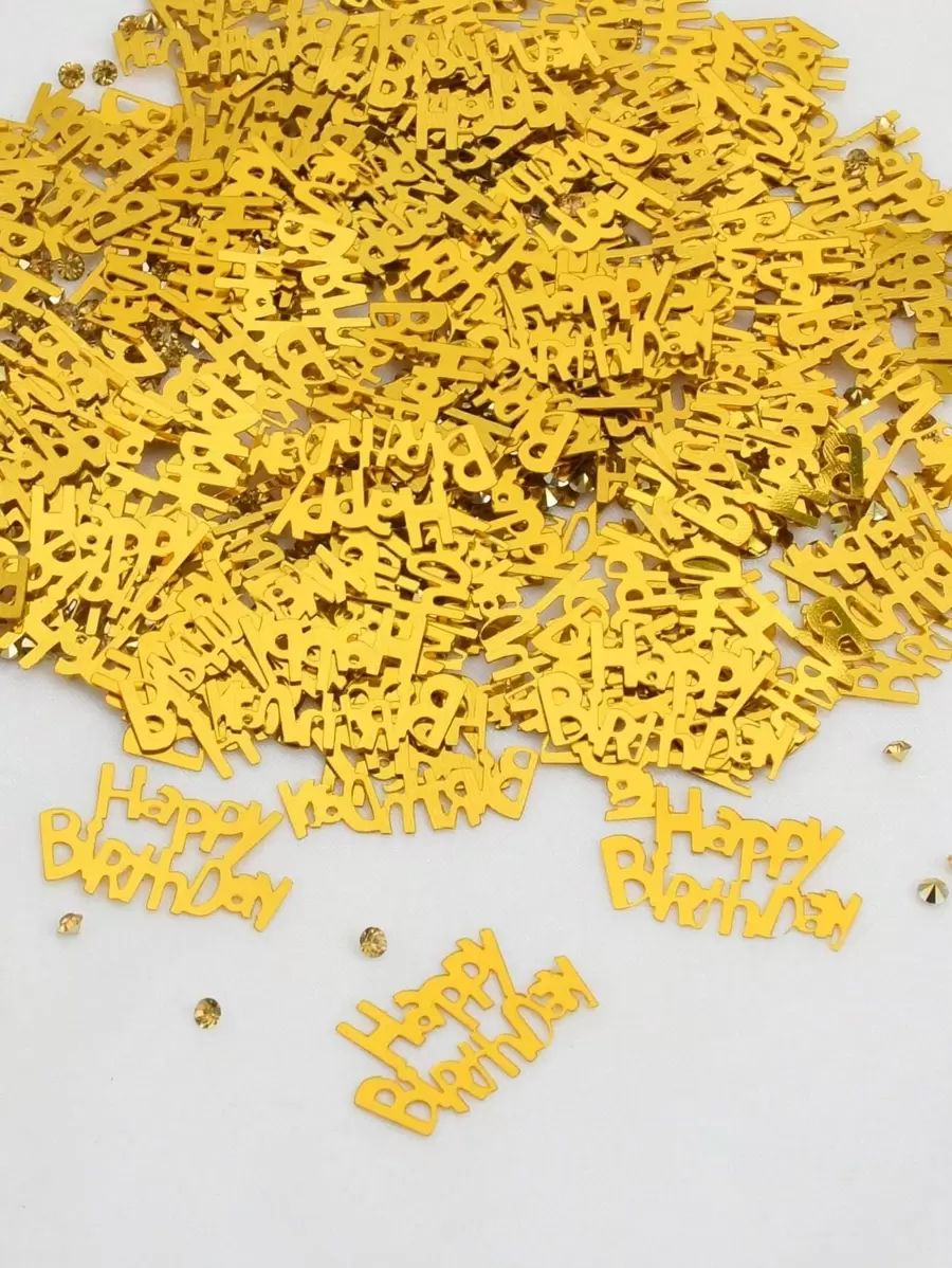 1pack PVC Throwing Confetti, Modern Slogan Design Tissue Confetti For ...