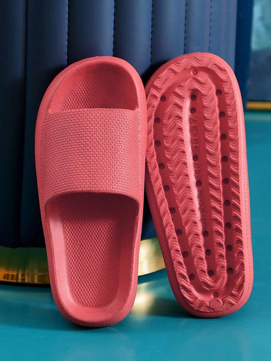 Women Minimalist Single Band Slides, Fashion Bathroom EVA Slides ...