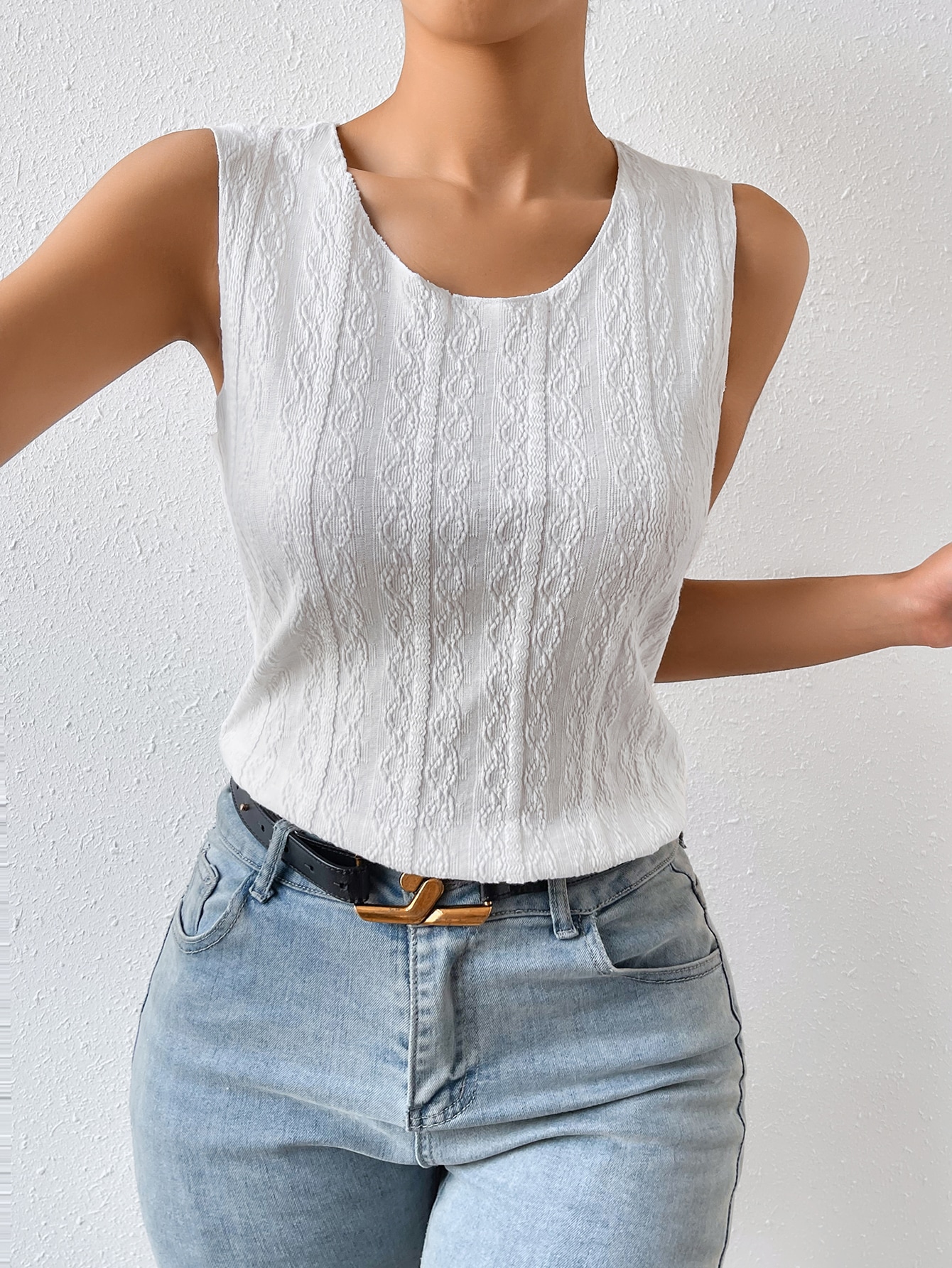 SHEIN Frenchy Solid Tank Top | SHEIN UK