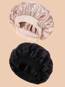 Solid Hair Bonnet Silk Bonnet Satin Bonnet | SHEIN USA