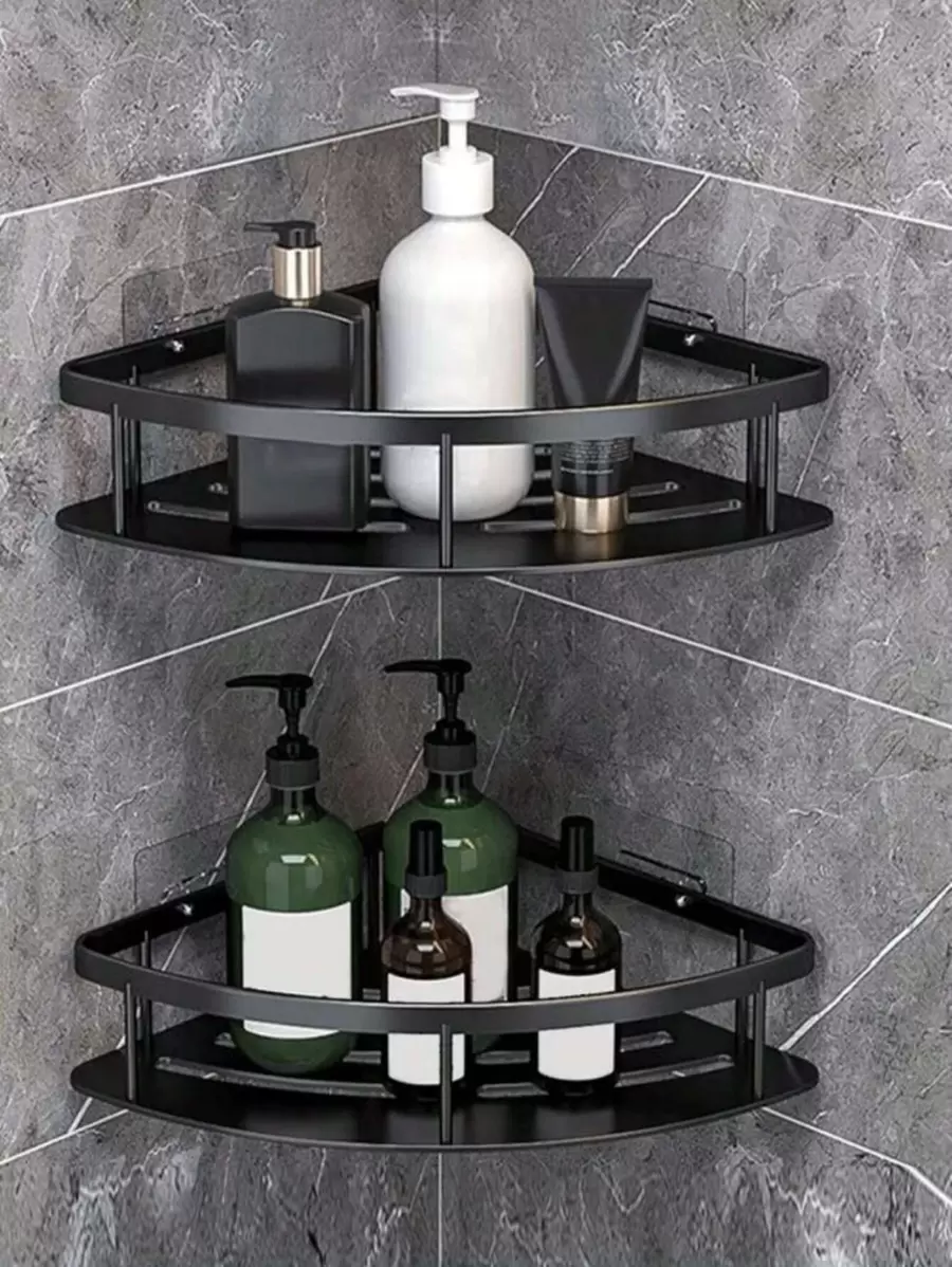 1pc Corner Shelf, Bathroom&Kitchen Storage Rack,Free Punch Bathroom ...