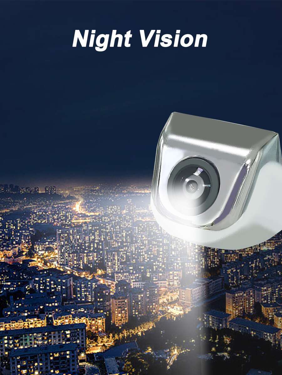 Premium Chrome Plated, Universal Ccd Hd Color Car Reverse Rearview ...