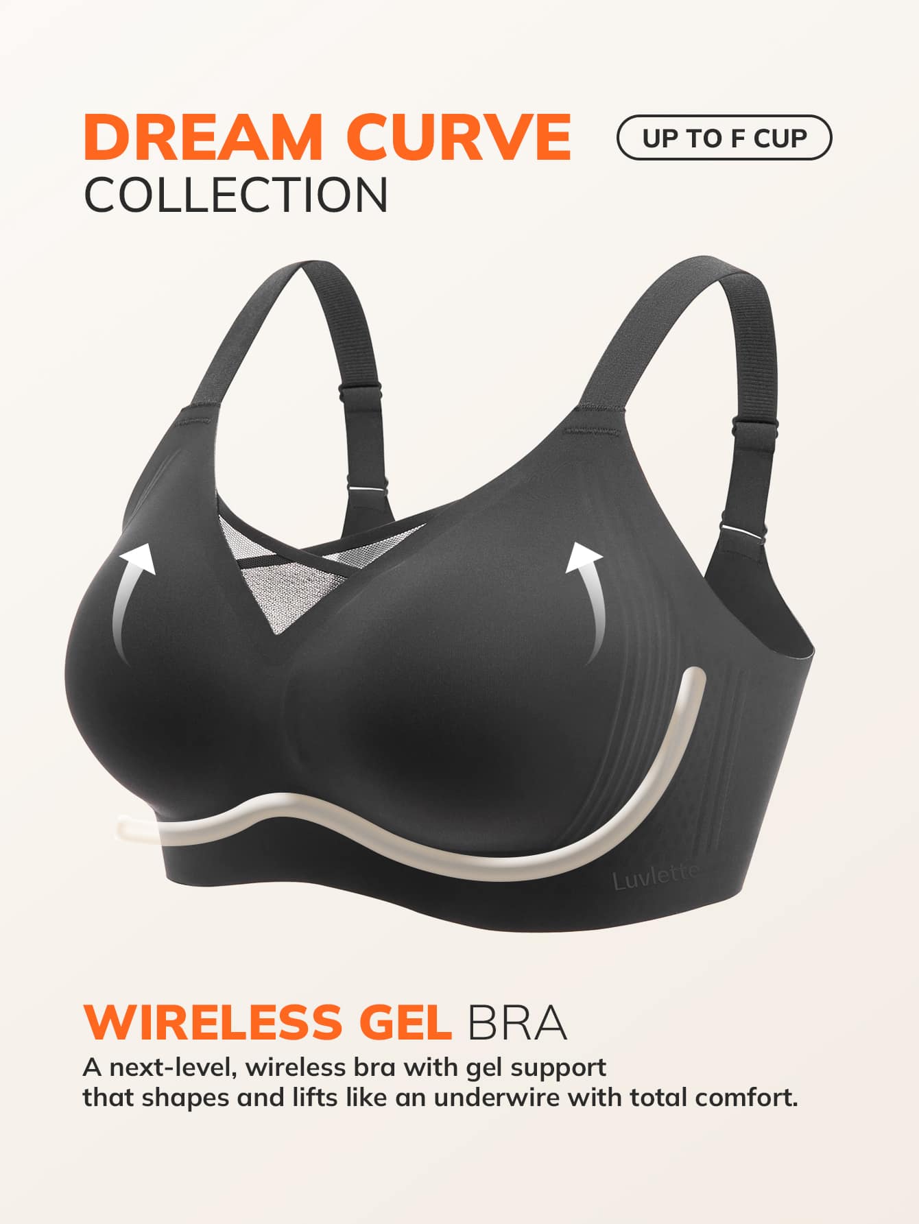 LUVLETTE Plus Dream Curve 2ndSkin Wireless Full Coverage Seamless Side ...