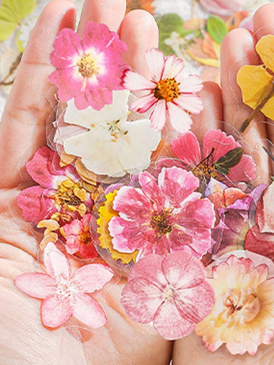 45pcs Flower Pattern Assorted Sticker, Vintage Multi-purpose Sticker ...