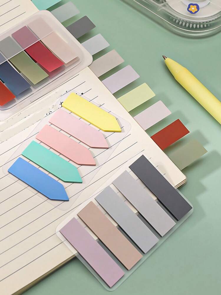 3pcs Mixed Color Sticky Index Tab, Simple Multi-purpose Index Tab For ...