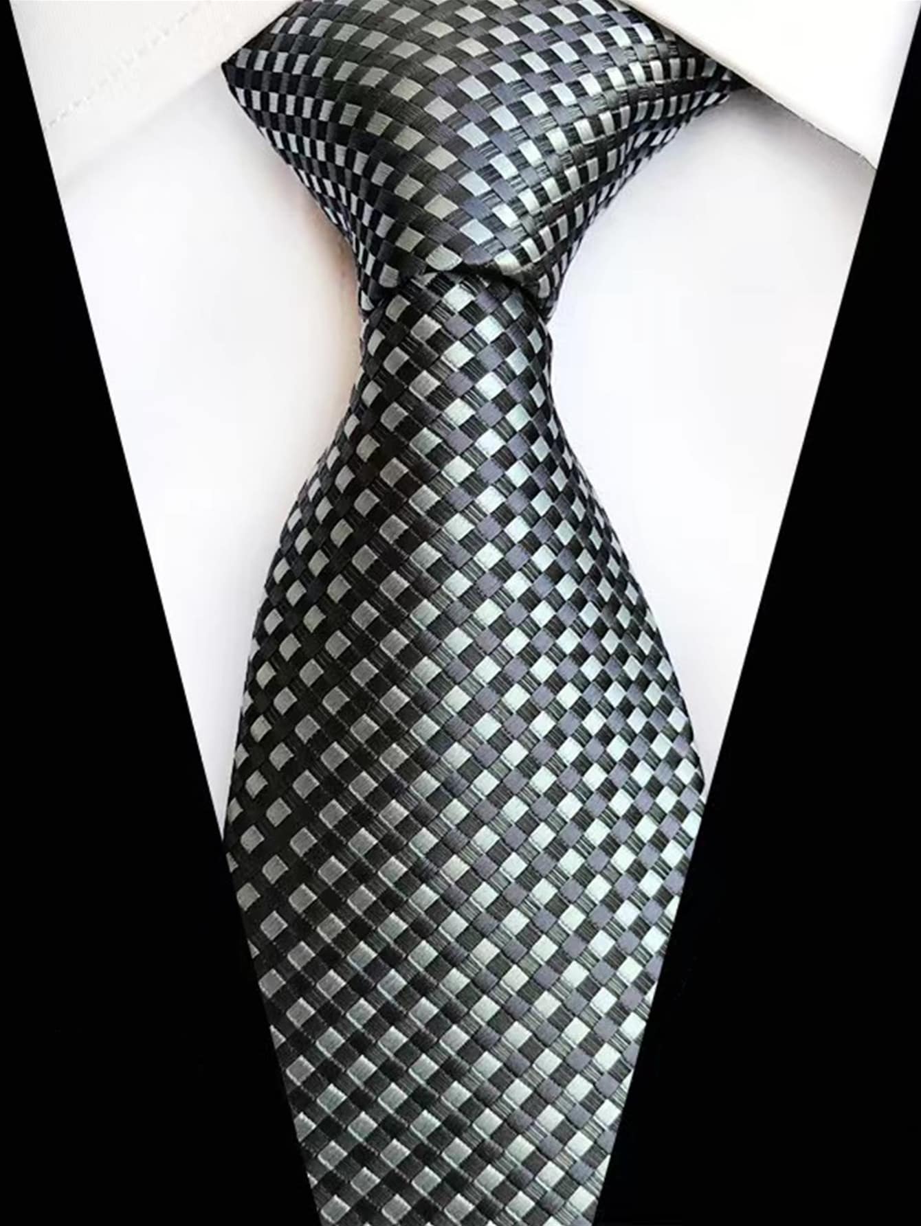 Men Geometric Pattern Tie Enhancing Business Attire Casual | SHEIN USA