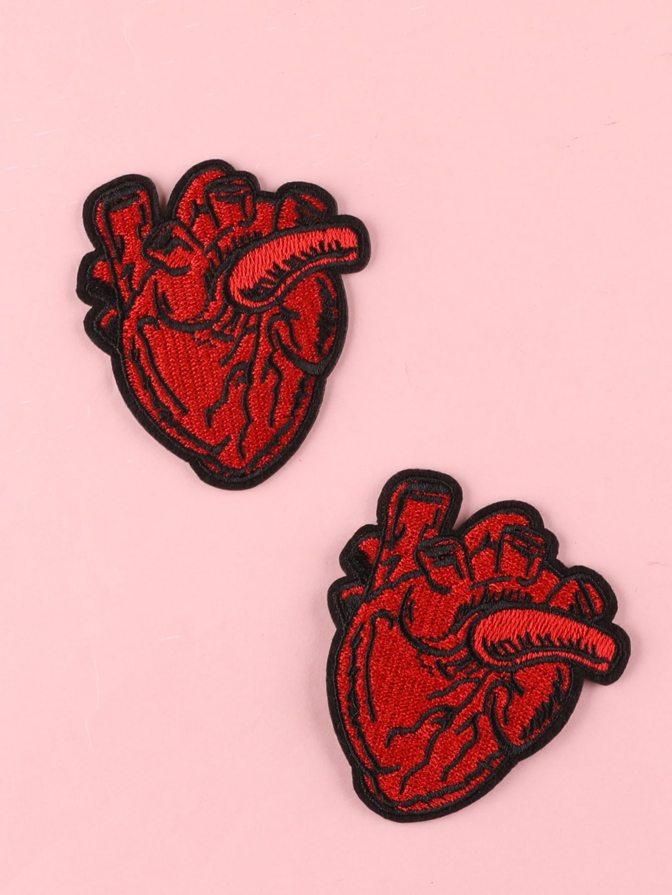 2 piezas con diseño de corazón moderno con bordado de corazón DIY con ...