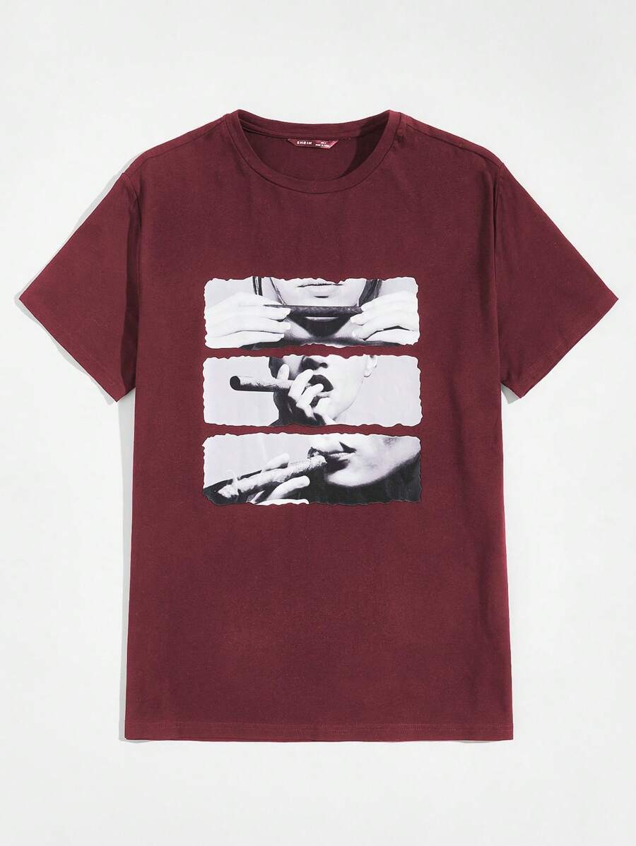 Manfinity Homme Men Figure Graphic Tee | SHEIN USA
