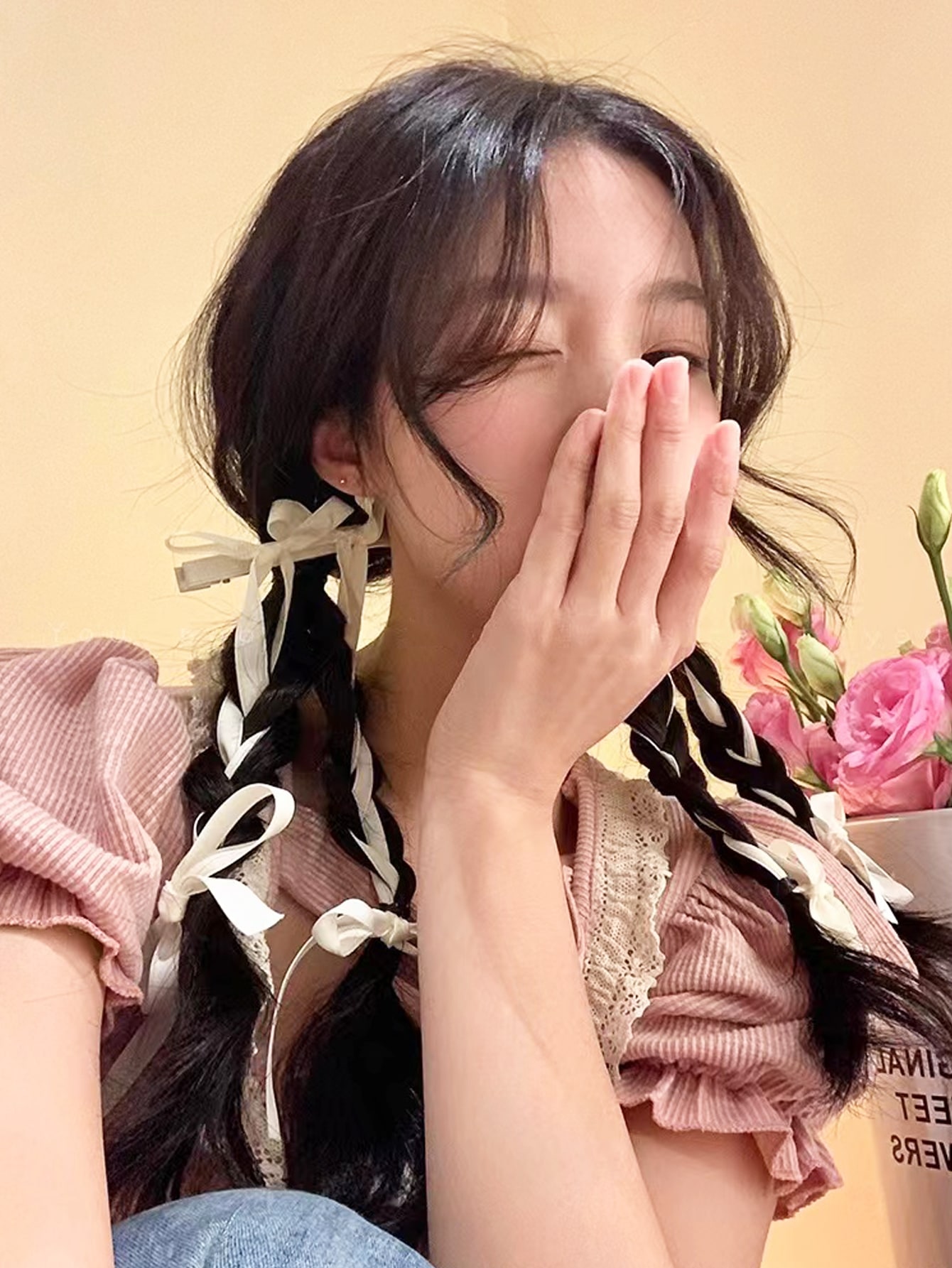 1 Par De Cinta De Lazo De Mujeres Streamer Hairband Fashionable Todo ...