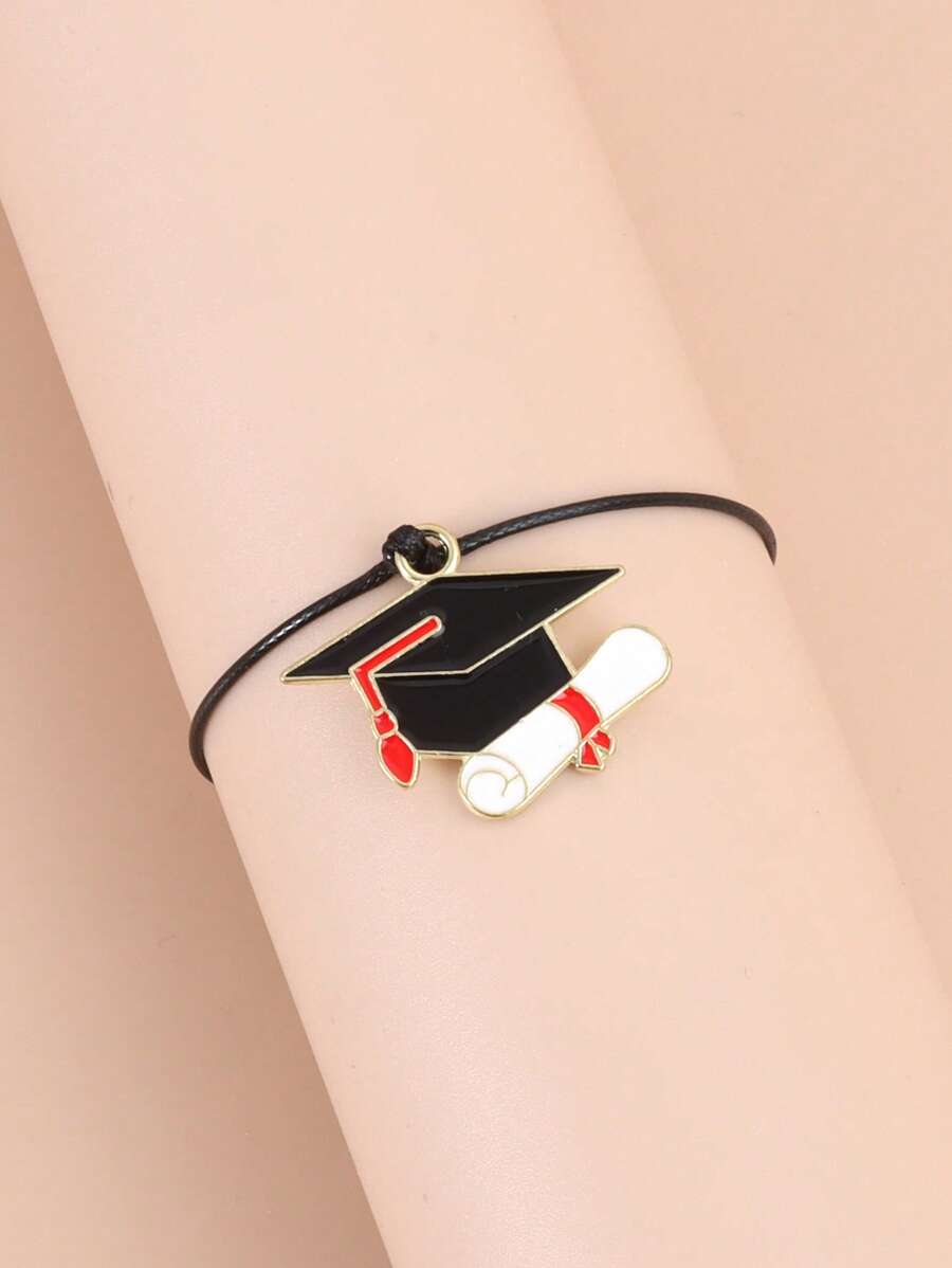 Graduation Hat Charm Bracelet | SHEIN USA