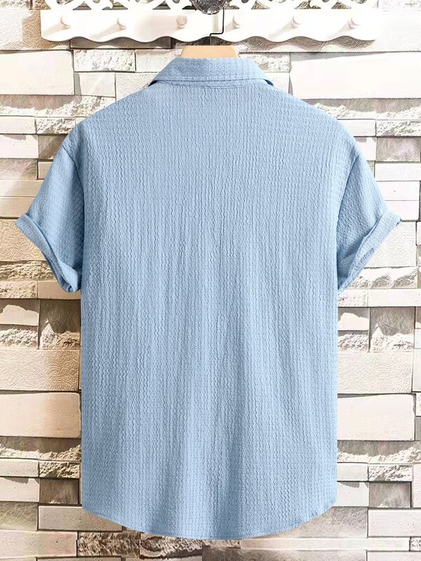 Manfinity Homme Men Solid Button Up Shirt Without Tee | SHEIN USA