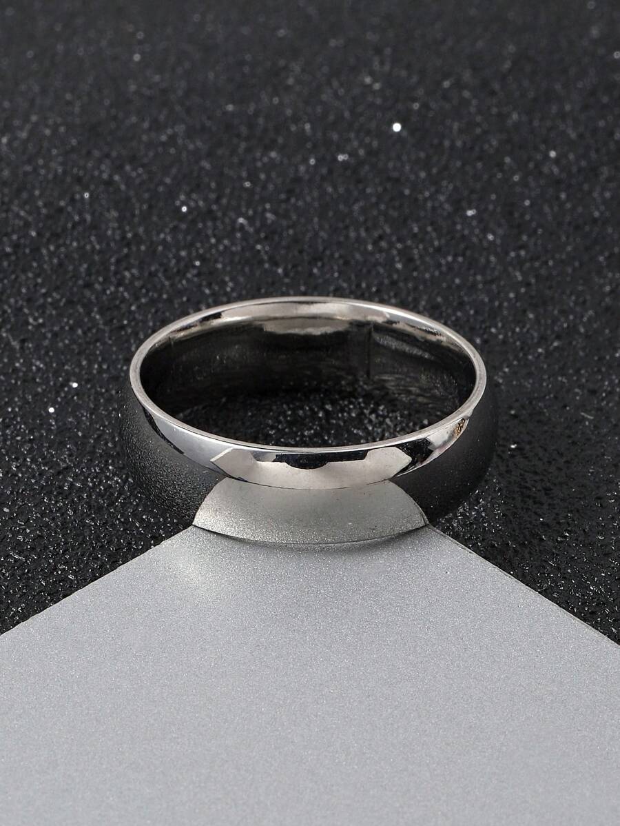 Fashionable and Popular 1pc Men Minimalist Ring, Stainless Steel ...