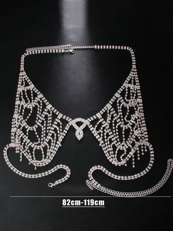 1pc Luxury Rhinestone Decor Body Chain For Women For Party | SHEIN UK
