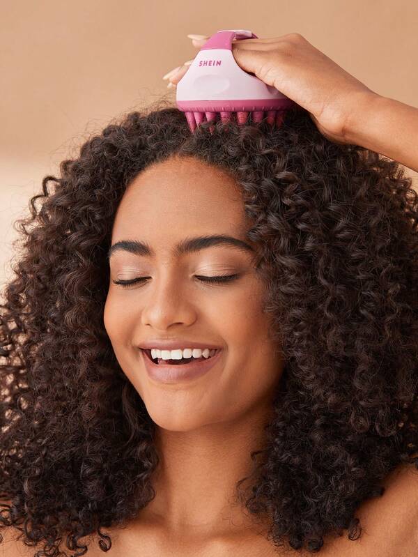 SHEIN Basic living 1pc Scalp Massager Shampoo Scrubber with Soft ...