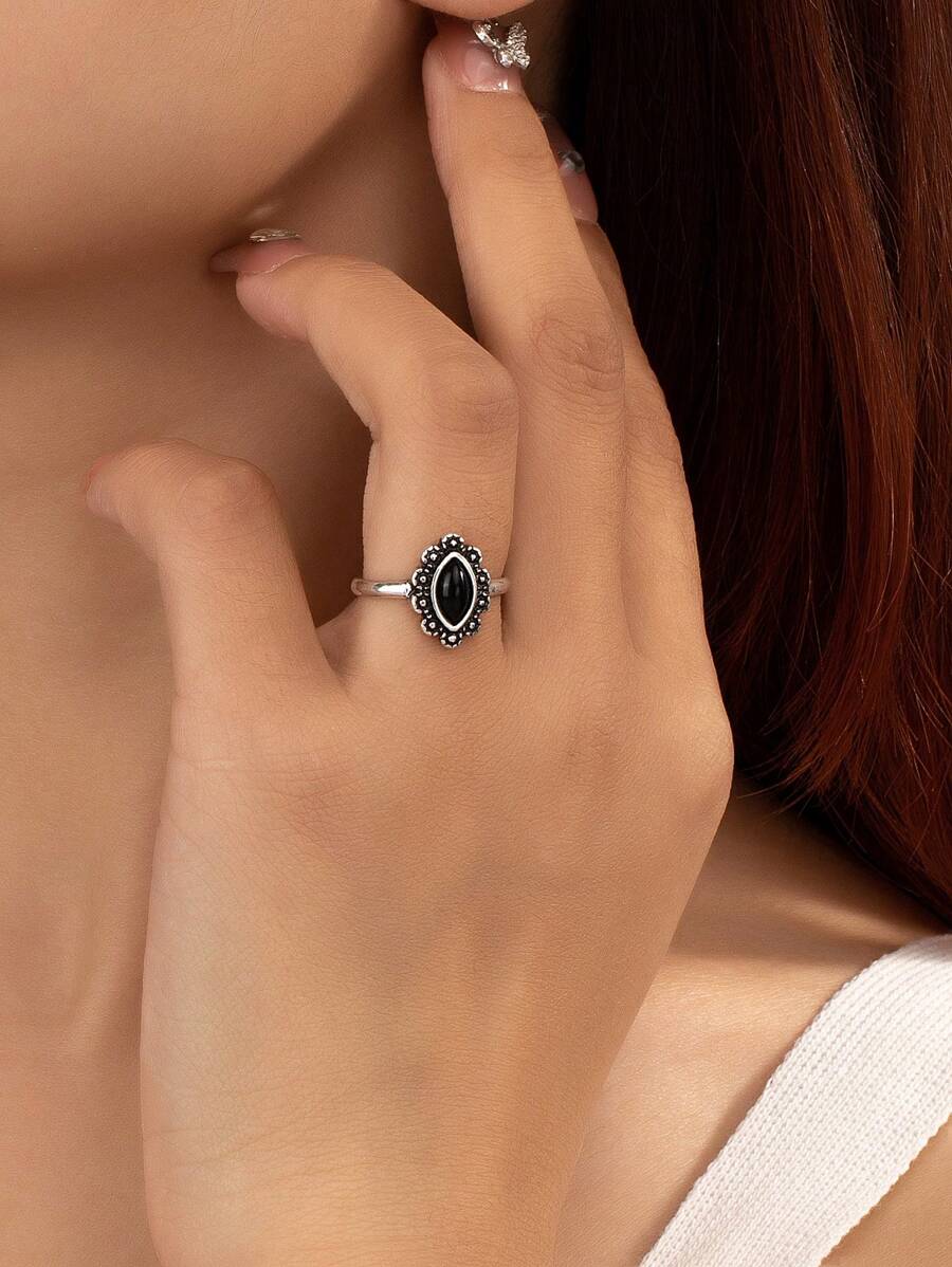 Oval Decor Ring | SHEIN USA