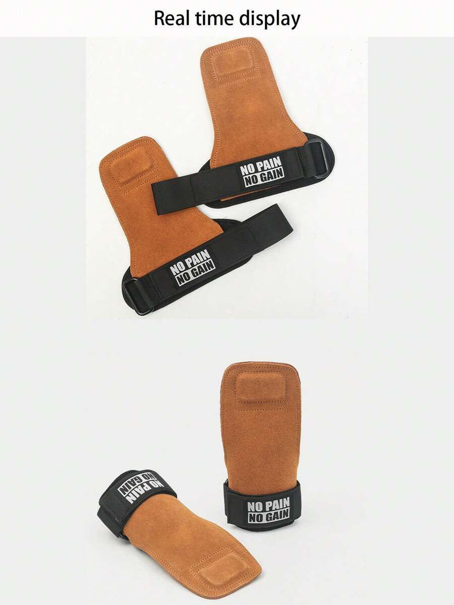 1 Pair Leather Protective Palm Guard - Ideal For Gymnastics, Pull-Ups ...