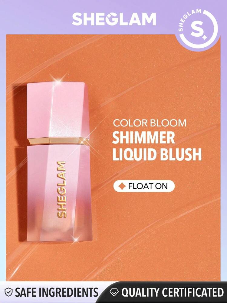 SHEGLAM Color Bloom Dayglow Liquid Blush Shimmer Finish-Float On ...