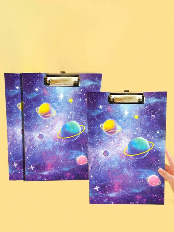 1pc Planet Pattern Clipboard, Creative Multi-purpose File Folder For ...