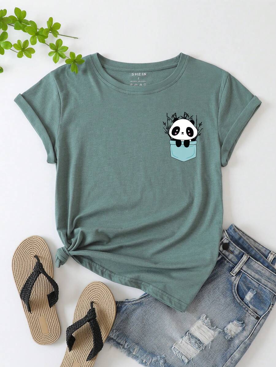 SHEIN LUNE Cartoon Graphic Tee | SHEIN USA