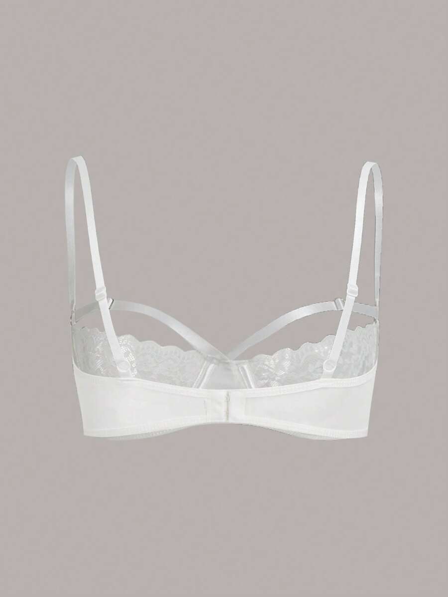 Classic Sexy Floral Lace Cut Out Underwire Bra | SHEIN USA