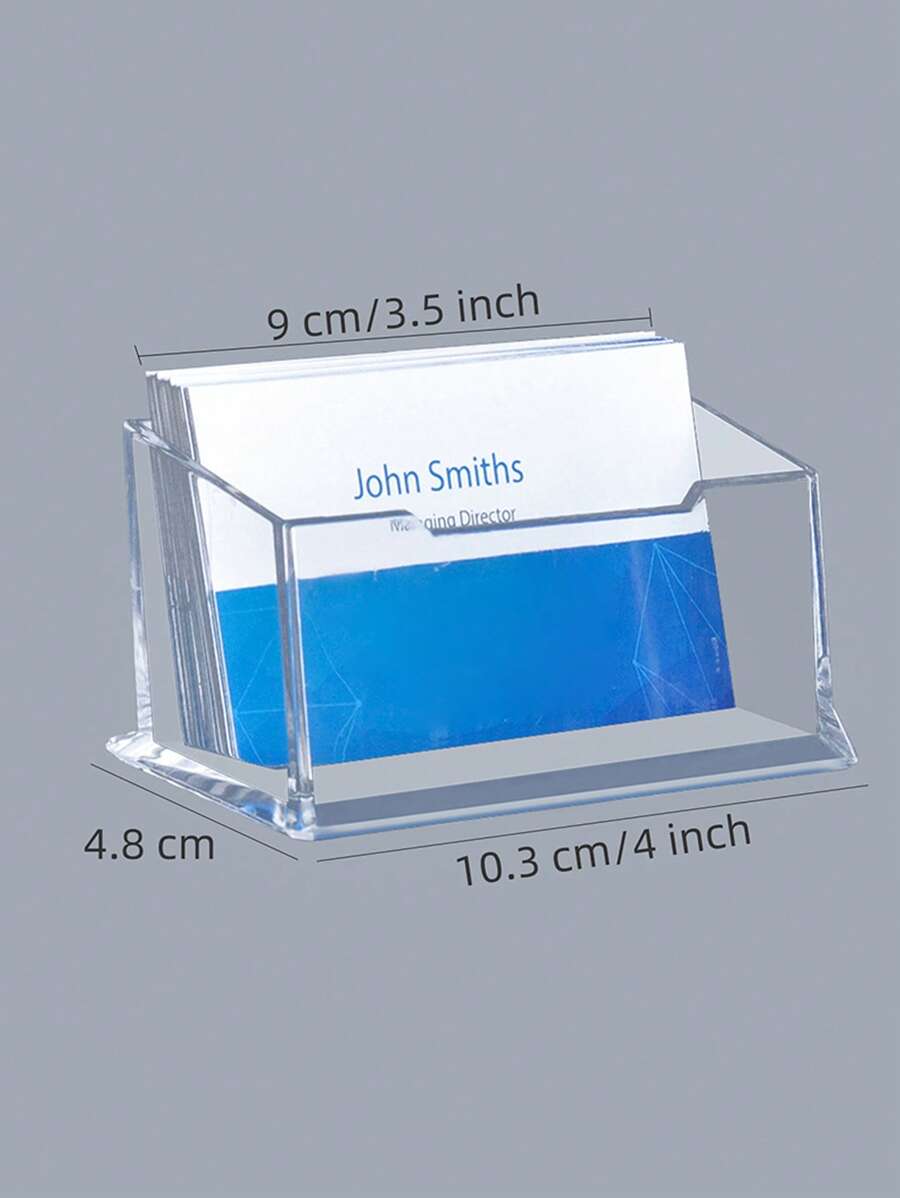 1pc Transparent Display Stand Desktop Business Card Box Special Office ...