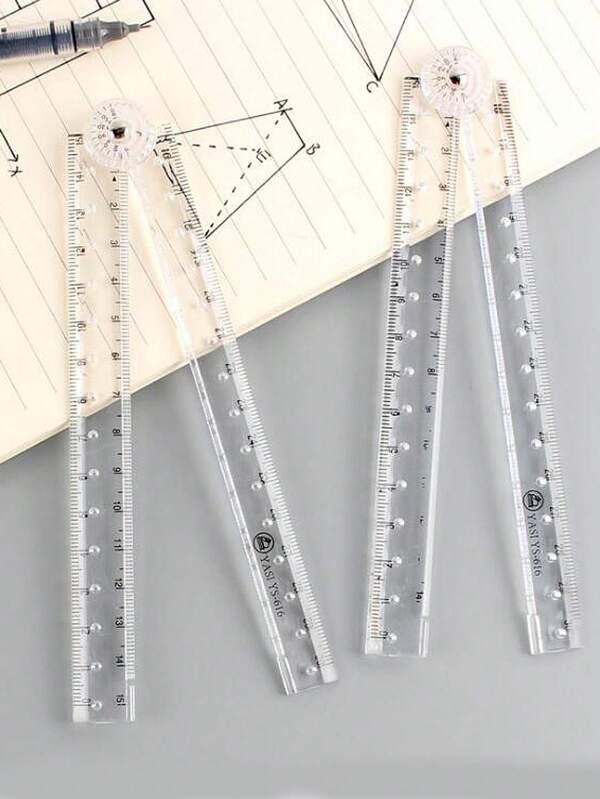 1pc Random Foldable Clear Ruler | SHEIN USA