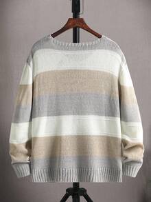 Manfinity Hypemode Men Color Block V Neck Sweater | SHEIN USA