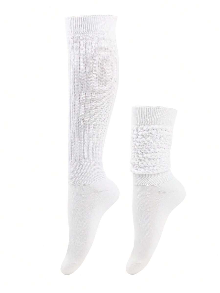 Solid Slouchy Socks | SHEIN USA