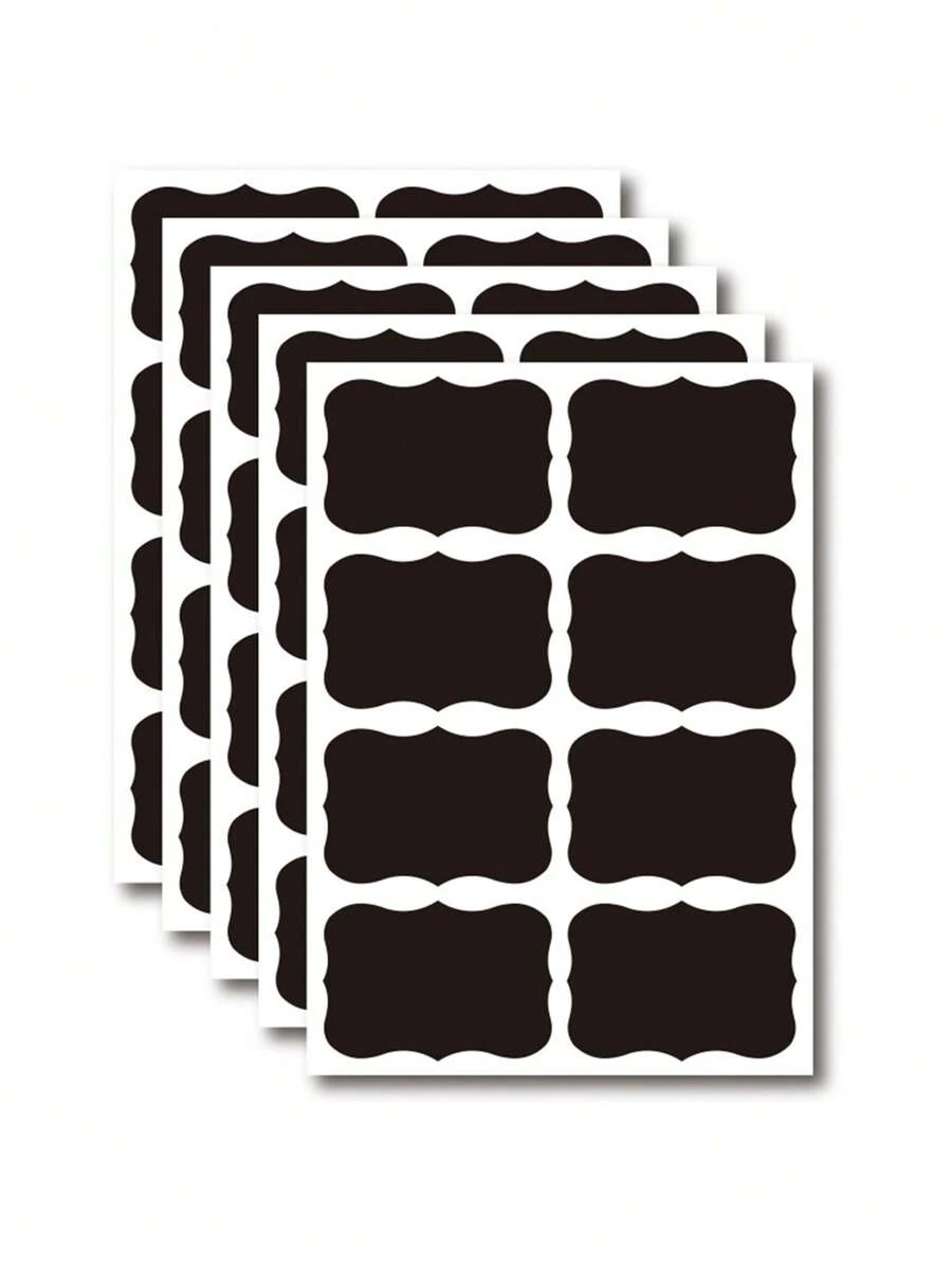 6pcs Solid Color Label Sticker, Simple Multi-purpose Writable Label ...