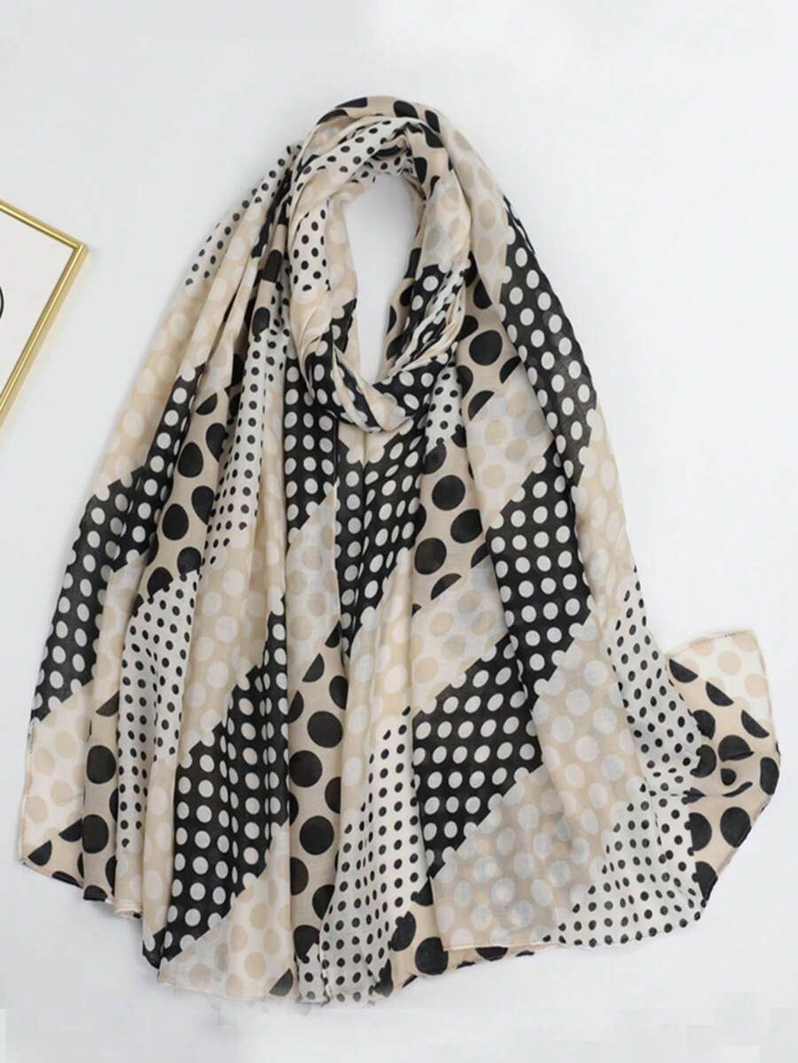 Polka Dot Print Scarf | SHEIN USA