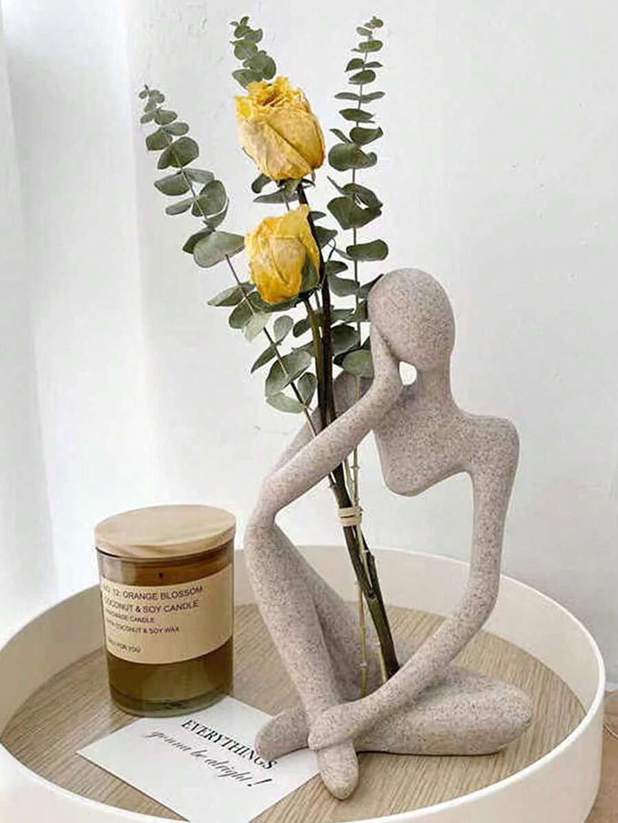 1pc Polyresin Decoration Object, Figure Design Decoration Craft For ...