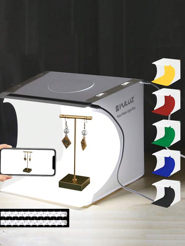 Miniature Tabletop Shooting Box Photography Studio Light Box With 1 LED ...