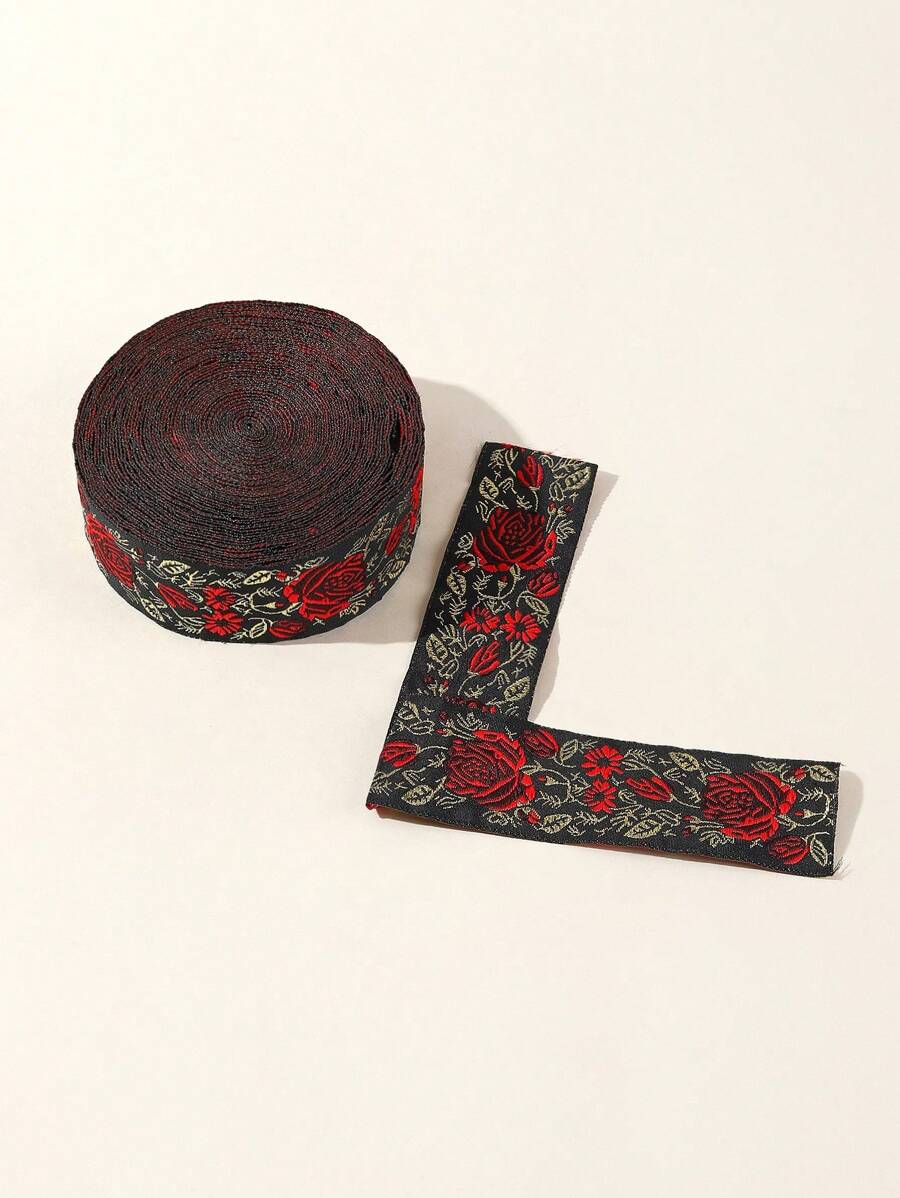 1pc Floral Pattern DIY Webbing, Polyester Decorative Webbing For Sewing | SHEIN USA
