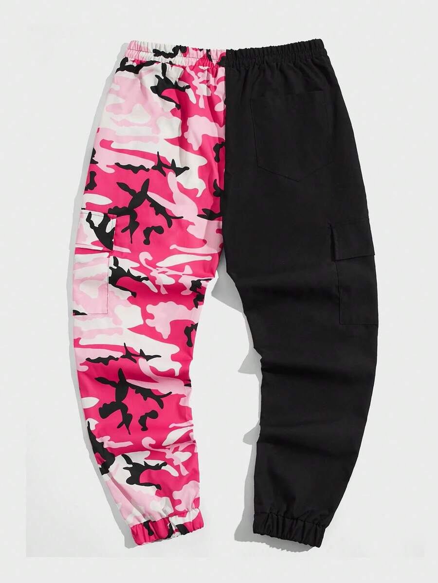 ROMWE Street Life Men Colorblock Camo Pants | SHEIN USA