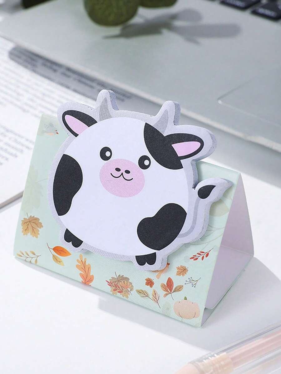1pc Cartoon Cow Print Sticky Note, Cute Multi-purpose Easy To Post ...