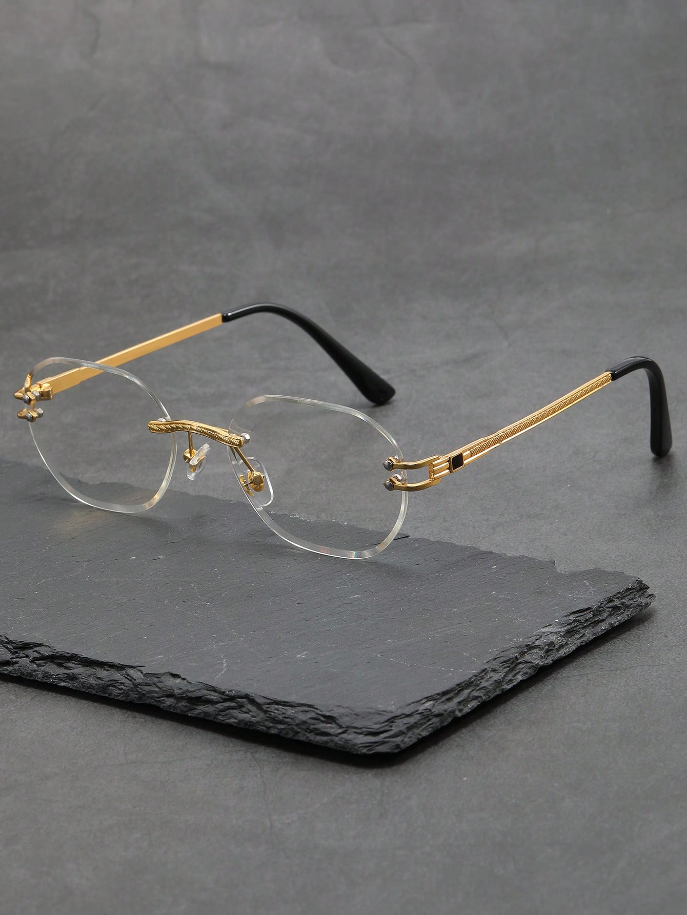 Men Rimless Eyeglasses