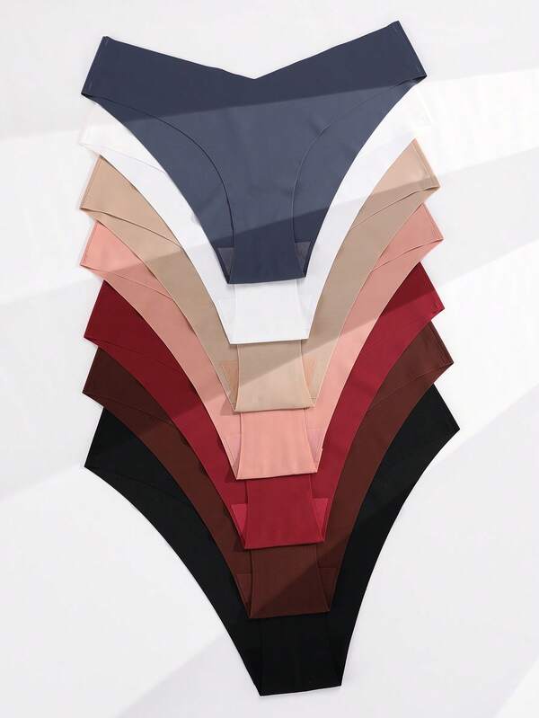 7pack Solid Simple Brief | SHEIN USA