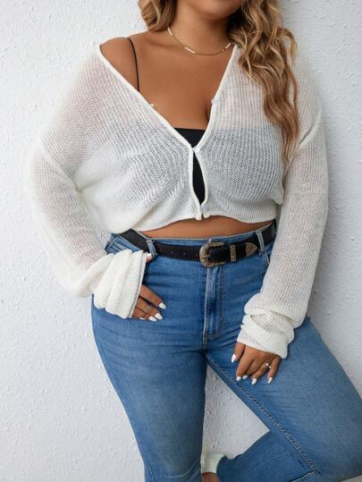 Shop for Plus Size & Curve Sweaters, Cardigans | SHEIN USA