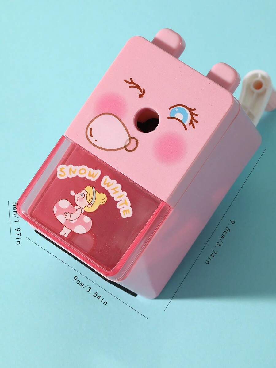 1pc Cartoon Graphic Manual Pencil Sharpener, Cute Multi-purpose Basics ...