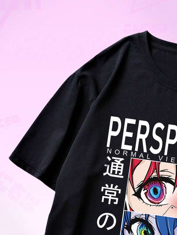 Anime Guys Figure Print Tee | SHEIN USA