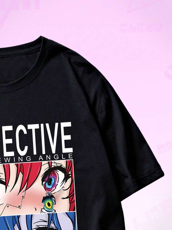 Anime Guys Figure Print Tee | SHEIN USA