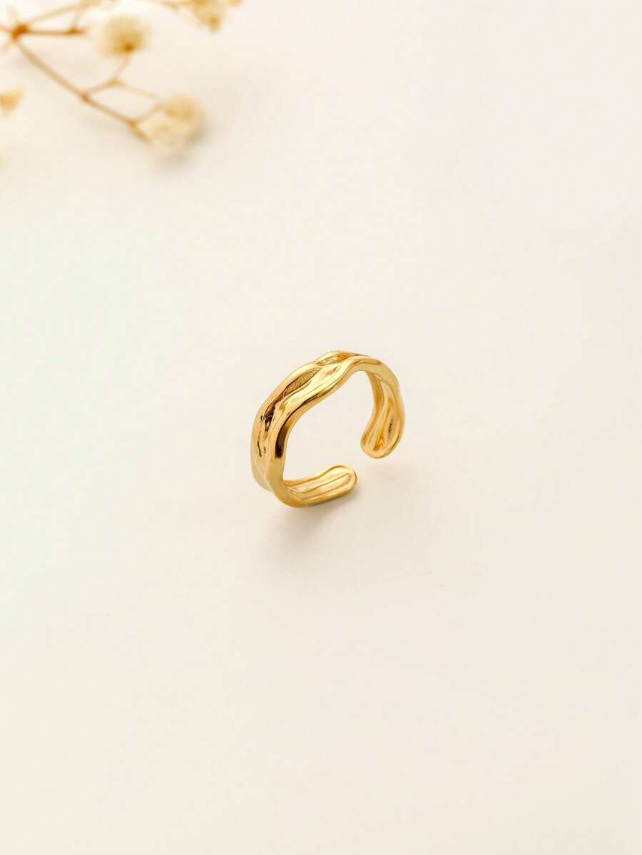 Dellgoo Minimalist Cuff Ring | SHEIN USA