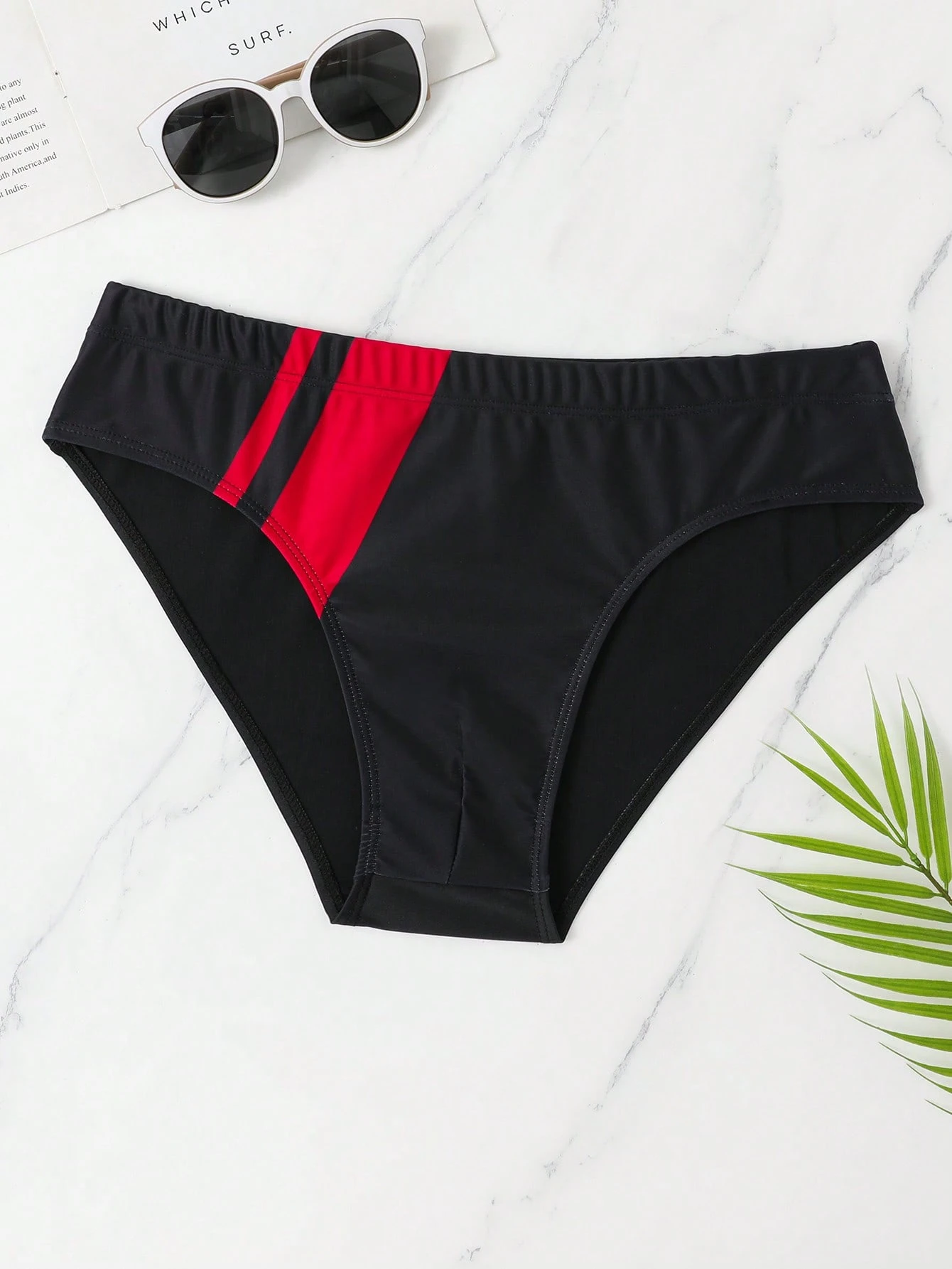 Manfinity Swimmode Men Contrast Panel Swim Brief | SHEIN UK