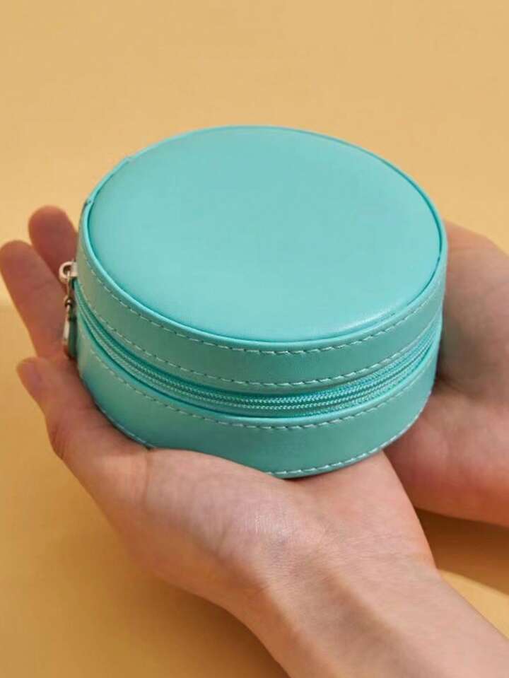 Blue Round Jewelry Boxes