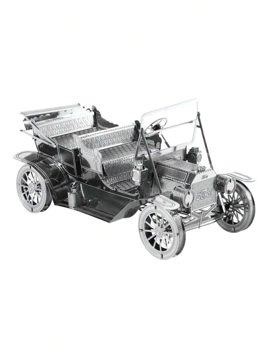 1pc Classic Car Shaped 3D Metal Puzzle Mold Toy, Minimalist Stainless ...