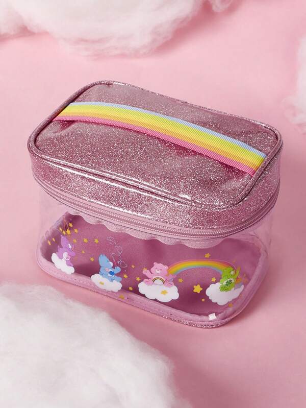 Shein X Care Bears Pink Bear Cosmetic Bag Shein Usa