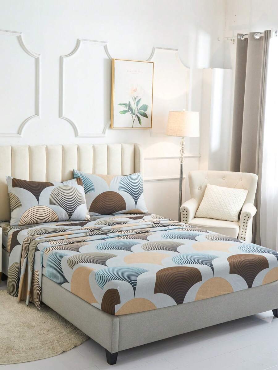 Ginkgo Pattern Sheet Set Without Filler | SHEIN USA