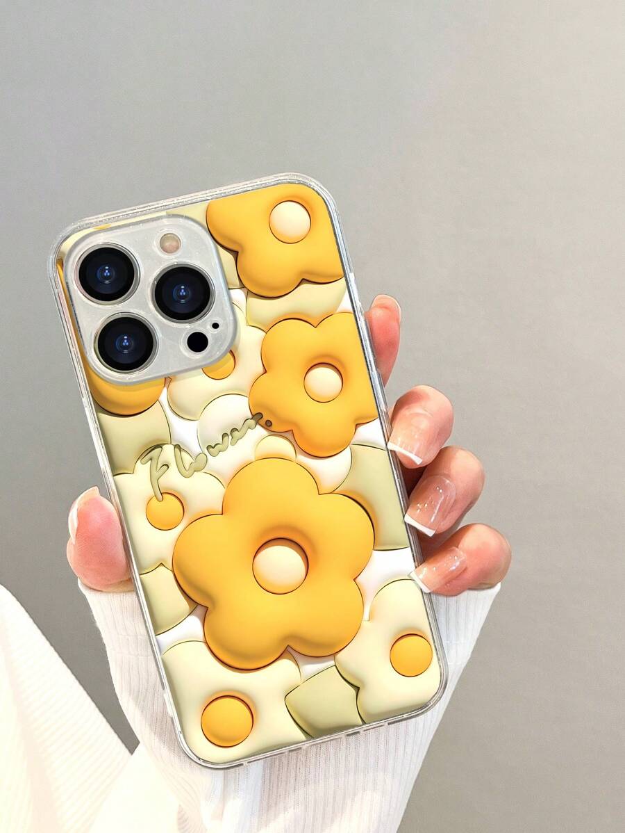 3D Floral Design Phone Case | SHEIN USA