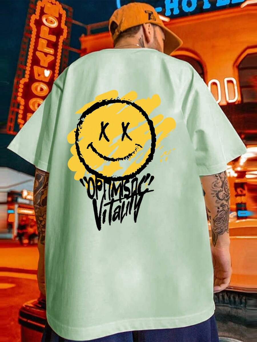 Manfinity EMRG Men Cartoon & Letter Graphic Tee | SHEIN USA